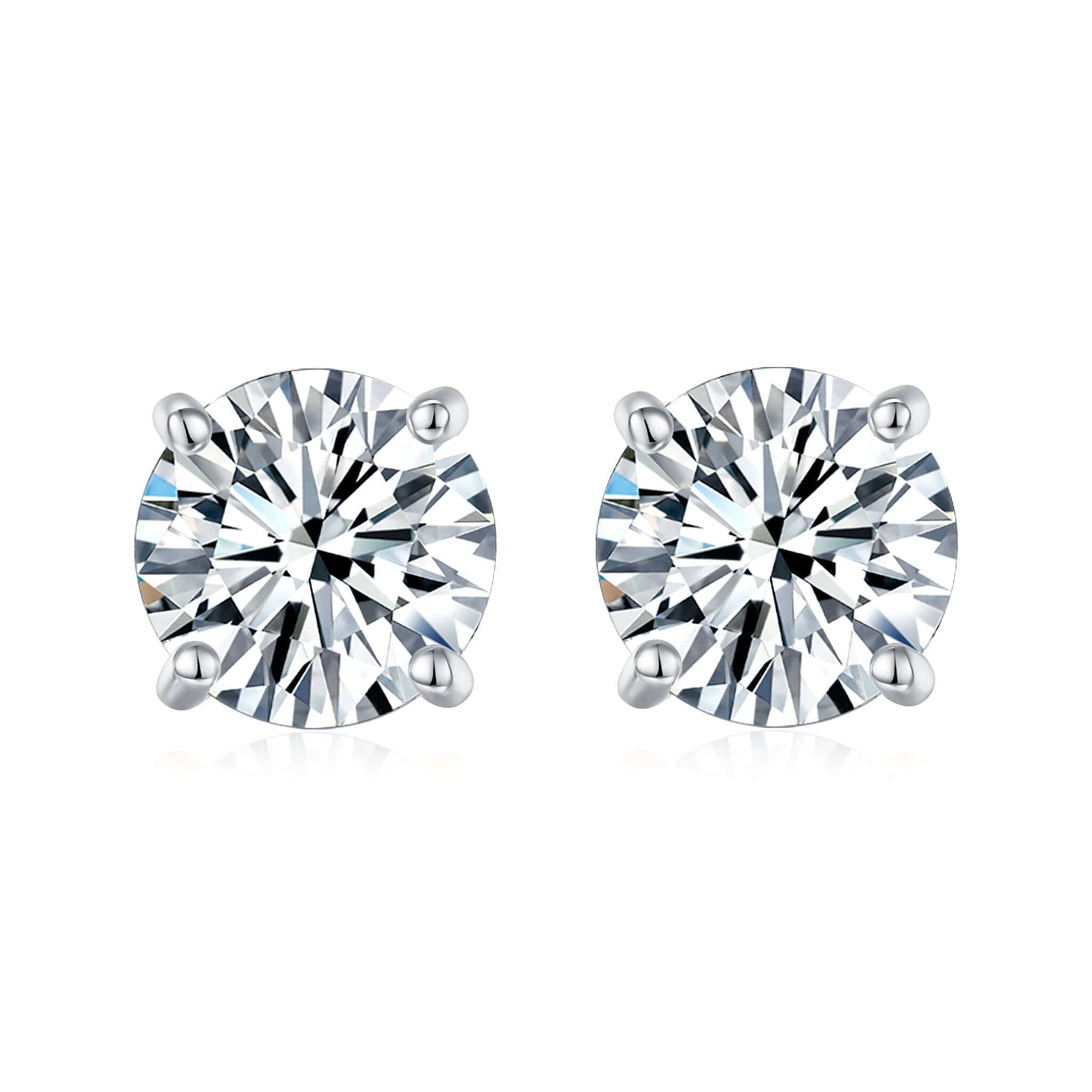 Round Shape Studs | Explore Now | Precious Lab Online Store
